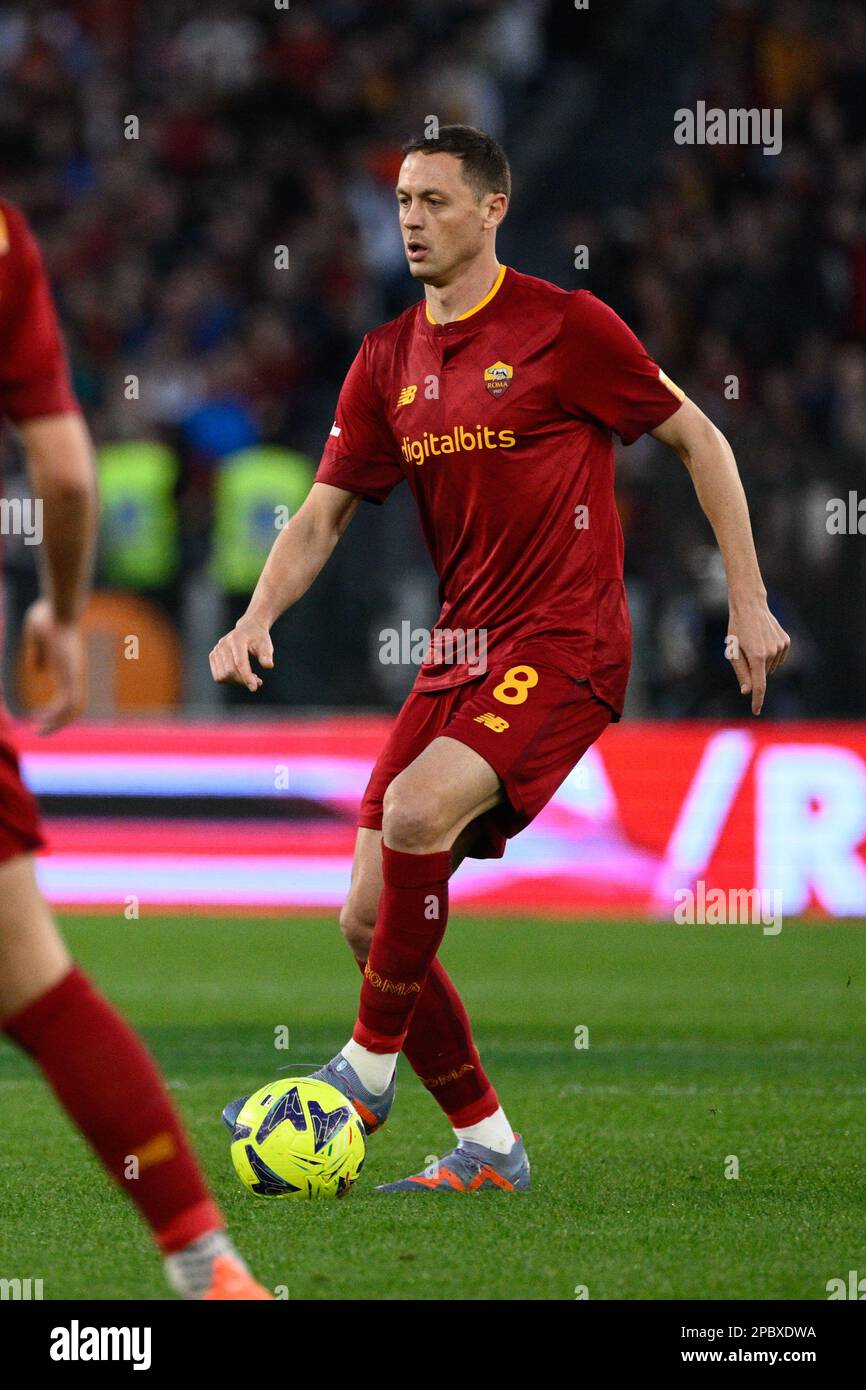 Nemanja Matic (AS Roma) during the Italian Football Championship League ...