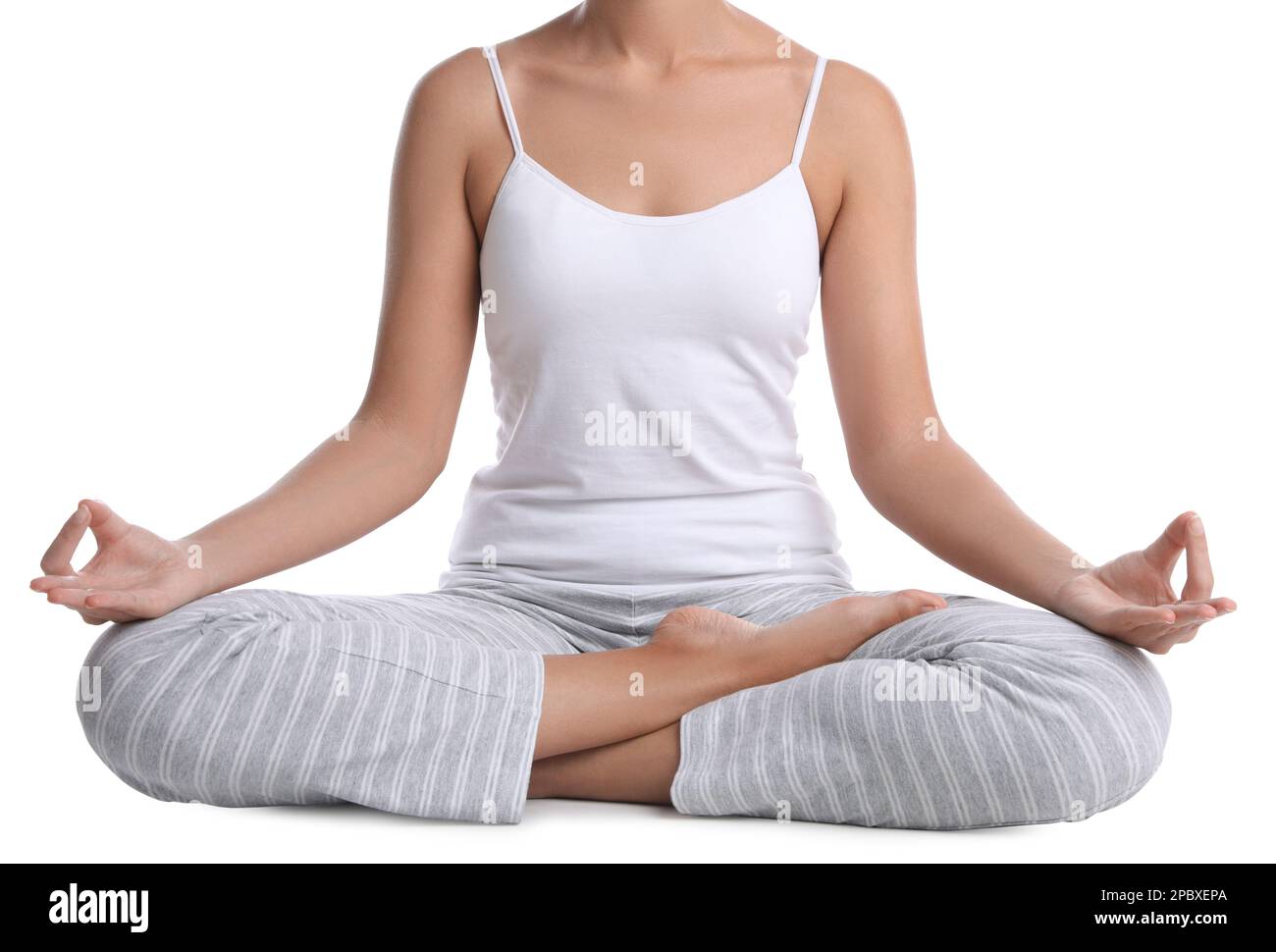 African woman sitting hands on legs hi-res stock photography and images ...