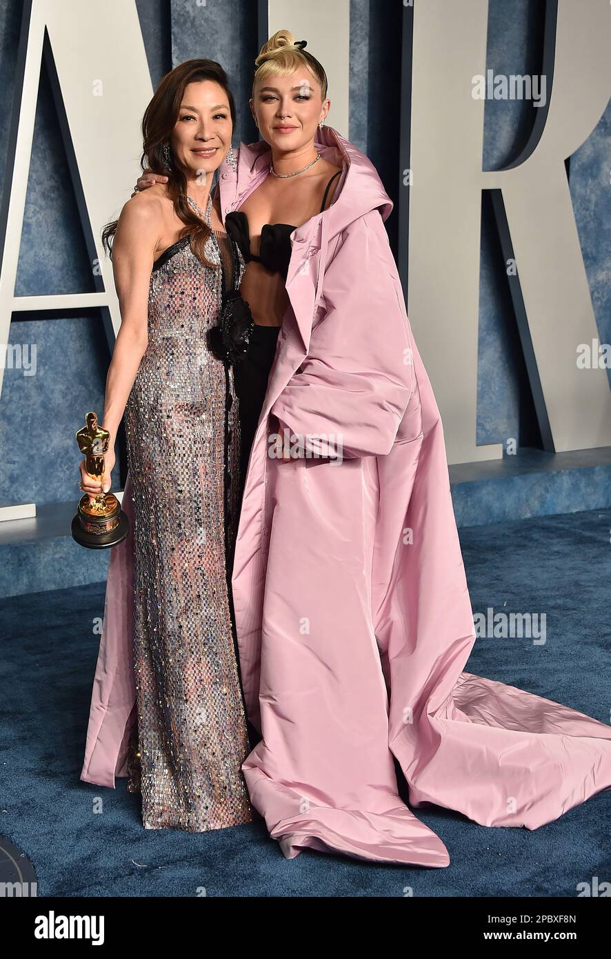 Beverly Hills, USA. 12th Mar, 2023. Michelle Yeoh and Florence Pugh ...