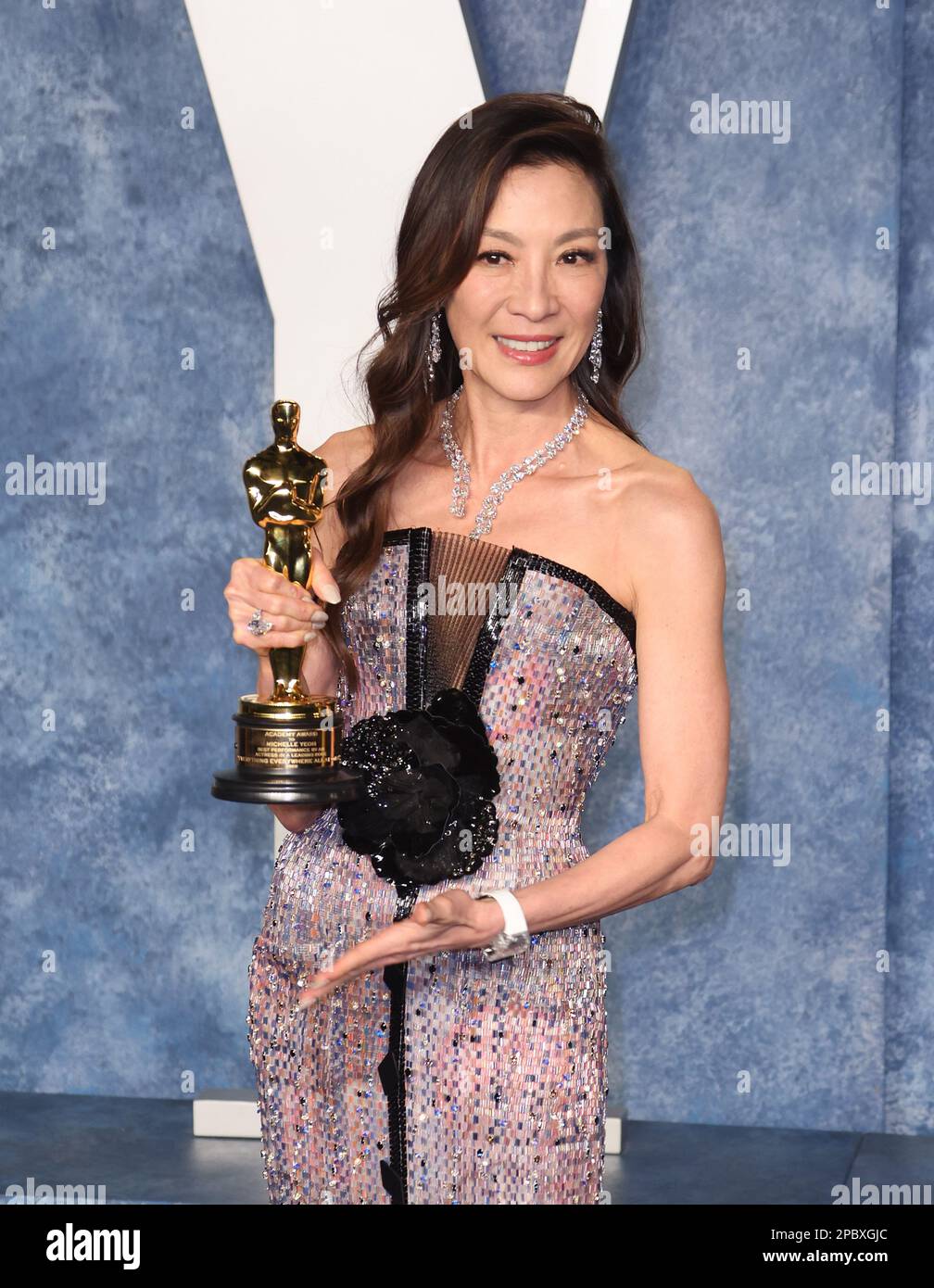 Michelle Yeoh attends the 2023 Vanity Fair Oscar Party at Wallis ...
