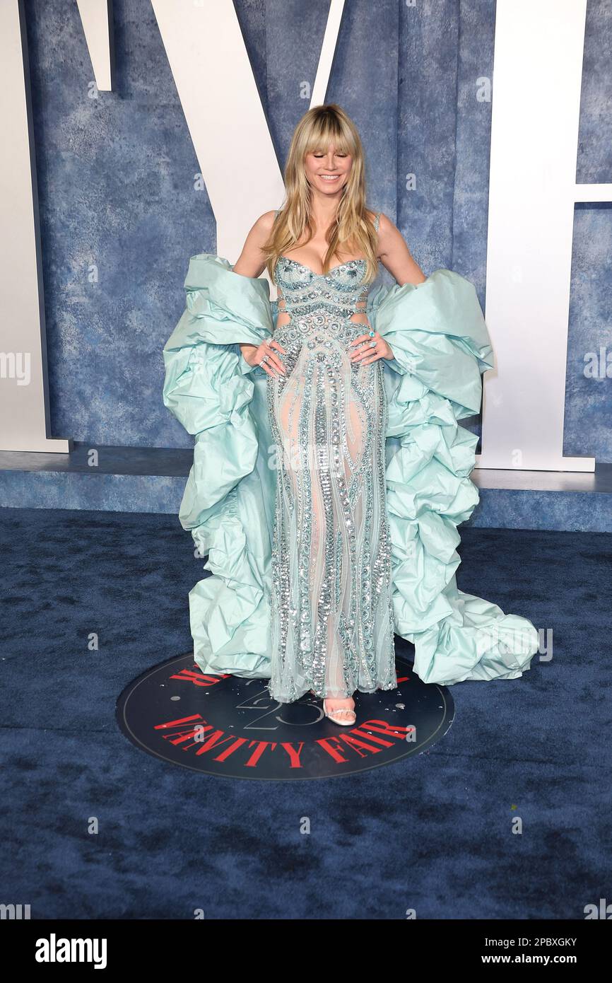 Heidi Klum attends the 2023 Vanity Fair Oscar Party at Wallis Annenberg ...