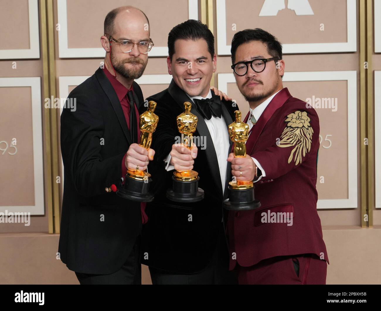 Los Angeles, USA. 12th Mar, 2023. (L-R) Daniel Scheinert, Jonathan Wang ...