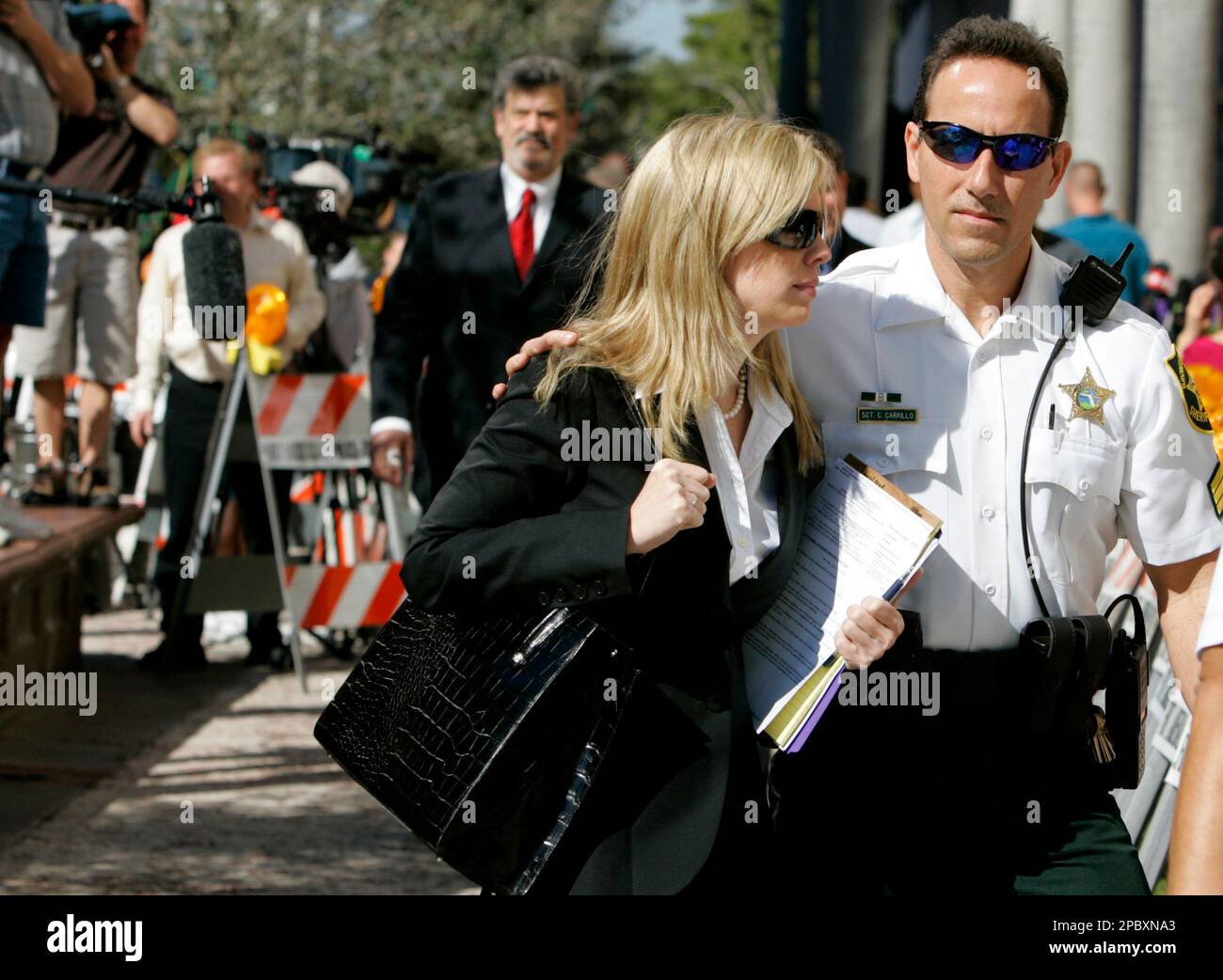 Krista Barth, left, attorney for Howard K. Stern, Anna Nicole Smith's ...