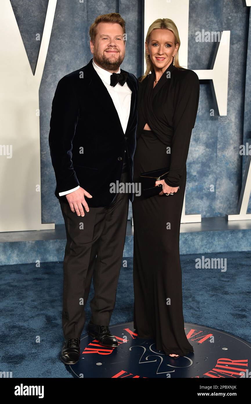 Beverly Hills, USA. 12th Mar, 2023. James Corden and Julia Carey ...