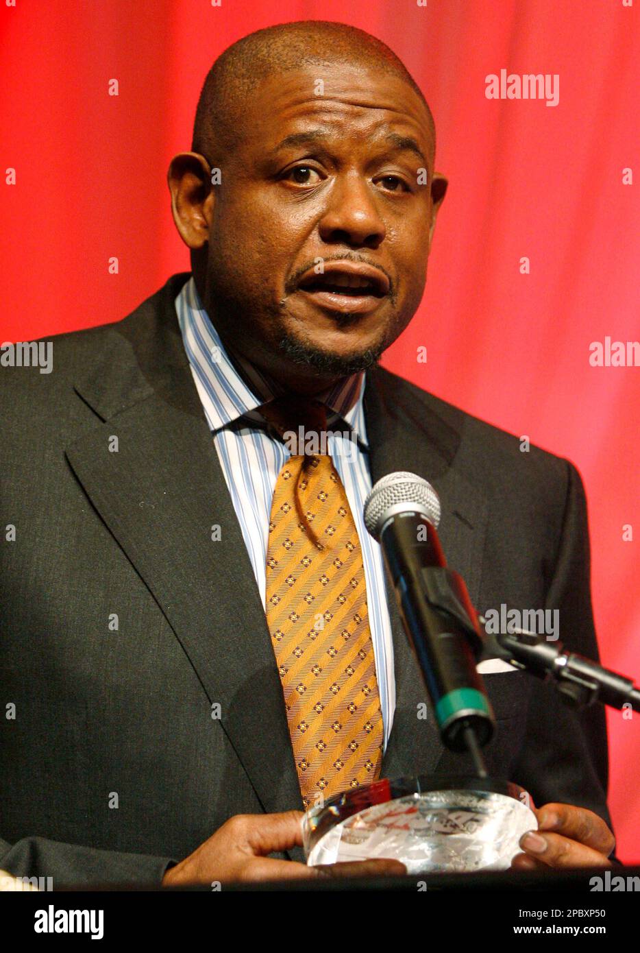 Academy Award-nominated actor Forest Whitaker speaks after being ...