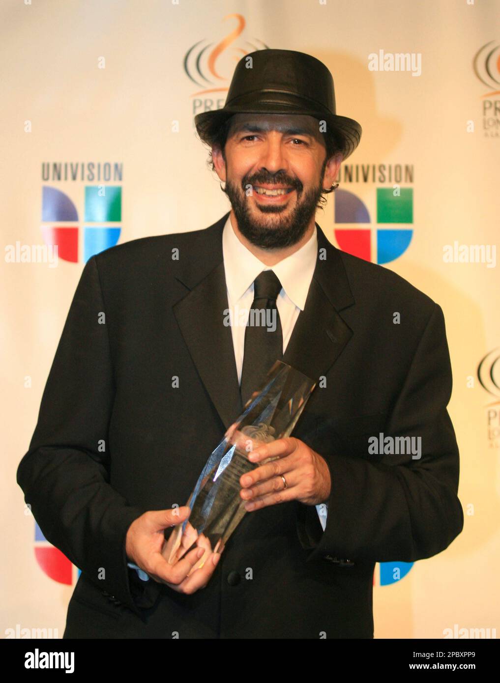 Dominican singer Juan Luis Guerra poses backstage at Premio Lo Nuestro ...