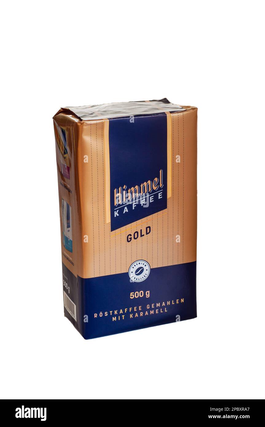 February 16, 2023. Sumy, Ukraine. Packaging of coffee with the ...