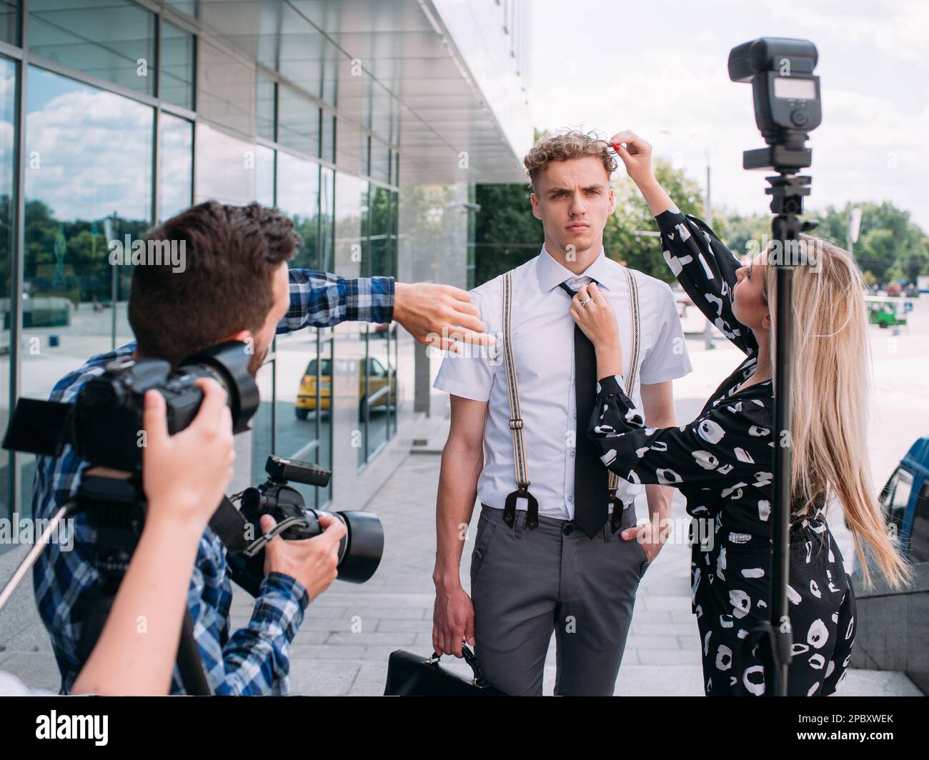 photographer directions creative ideas photoshoot Stock Photo - Alamy