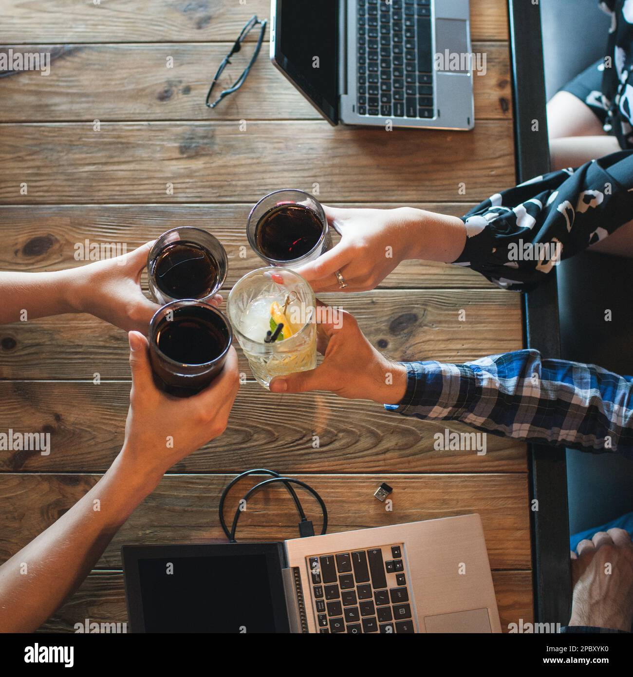 teamwork friends cheering communication lifestyle Stock Photo - Alamy