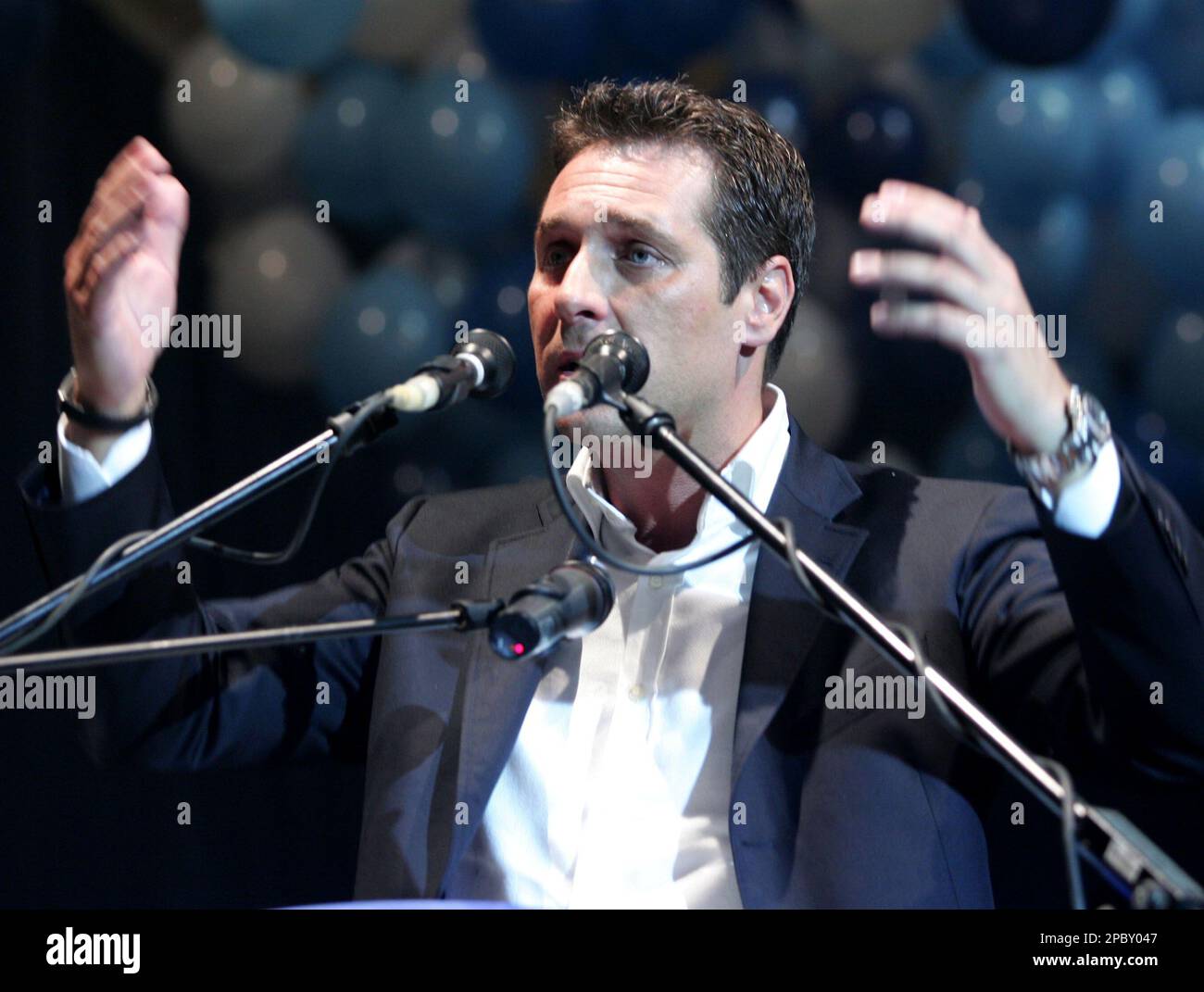 Parteiobmann Heinz Christian Strache ist am Mittwoch, 21. Februar 2007 ...