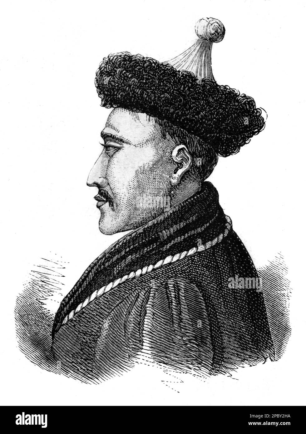 Portrait of a Siberian Man wearing Ceremonial Dress or Clothes Siberia ...