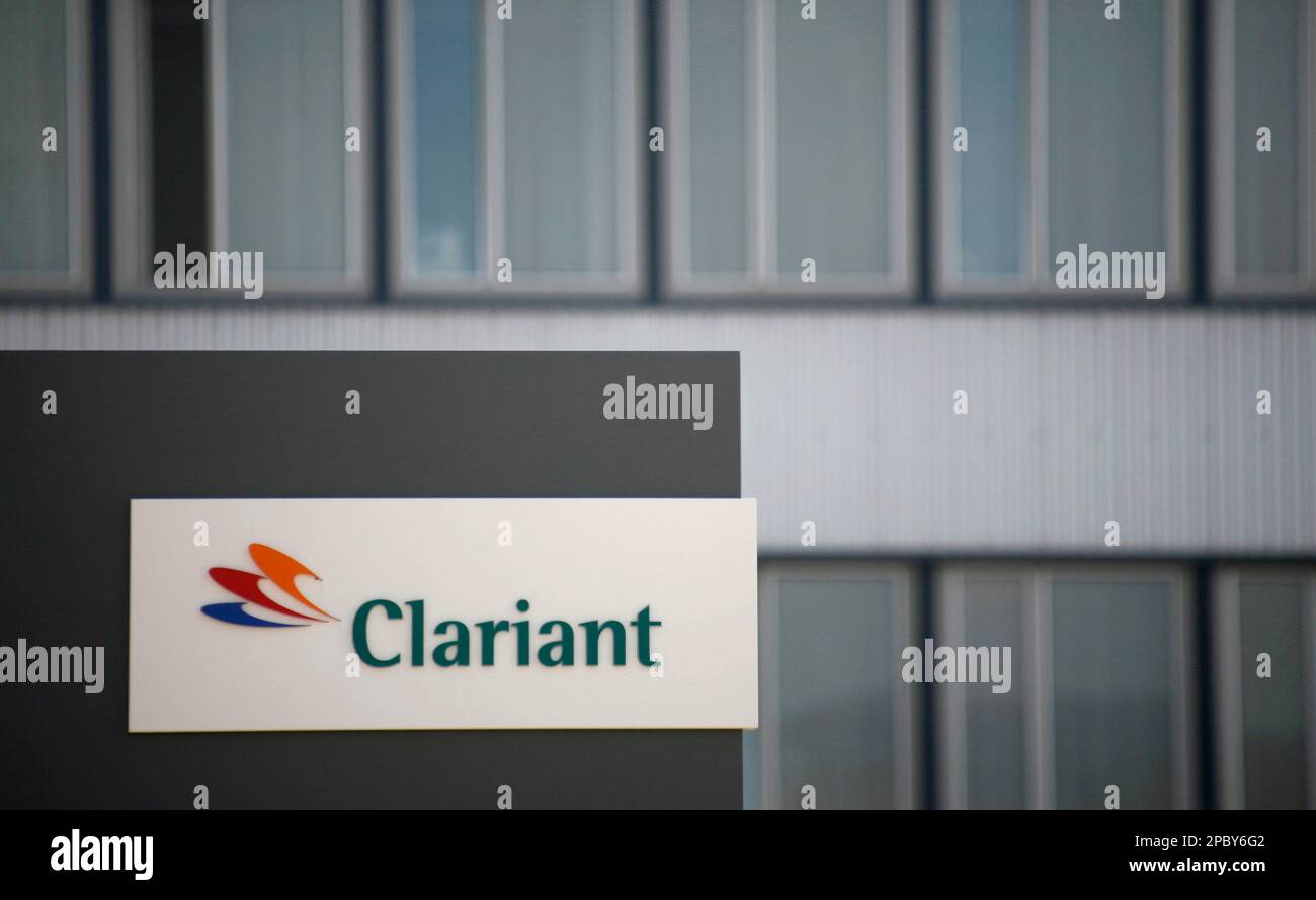 FILE -- Logo of Clariant, a global company in field of speciality ...