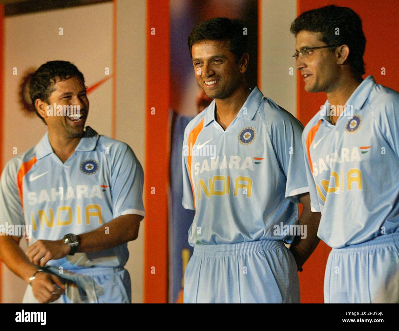 Members of the Indian team for the 2007 ICC World Cup cricket, from ...