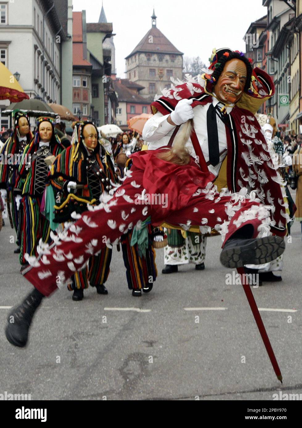 Ein "Federahansel", eine der klassischen Figuren der Rottweiler ...