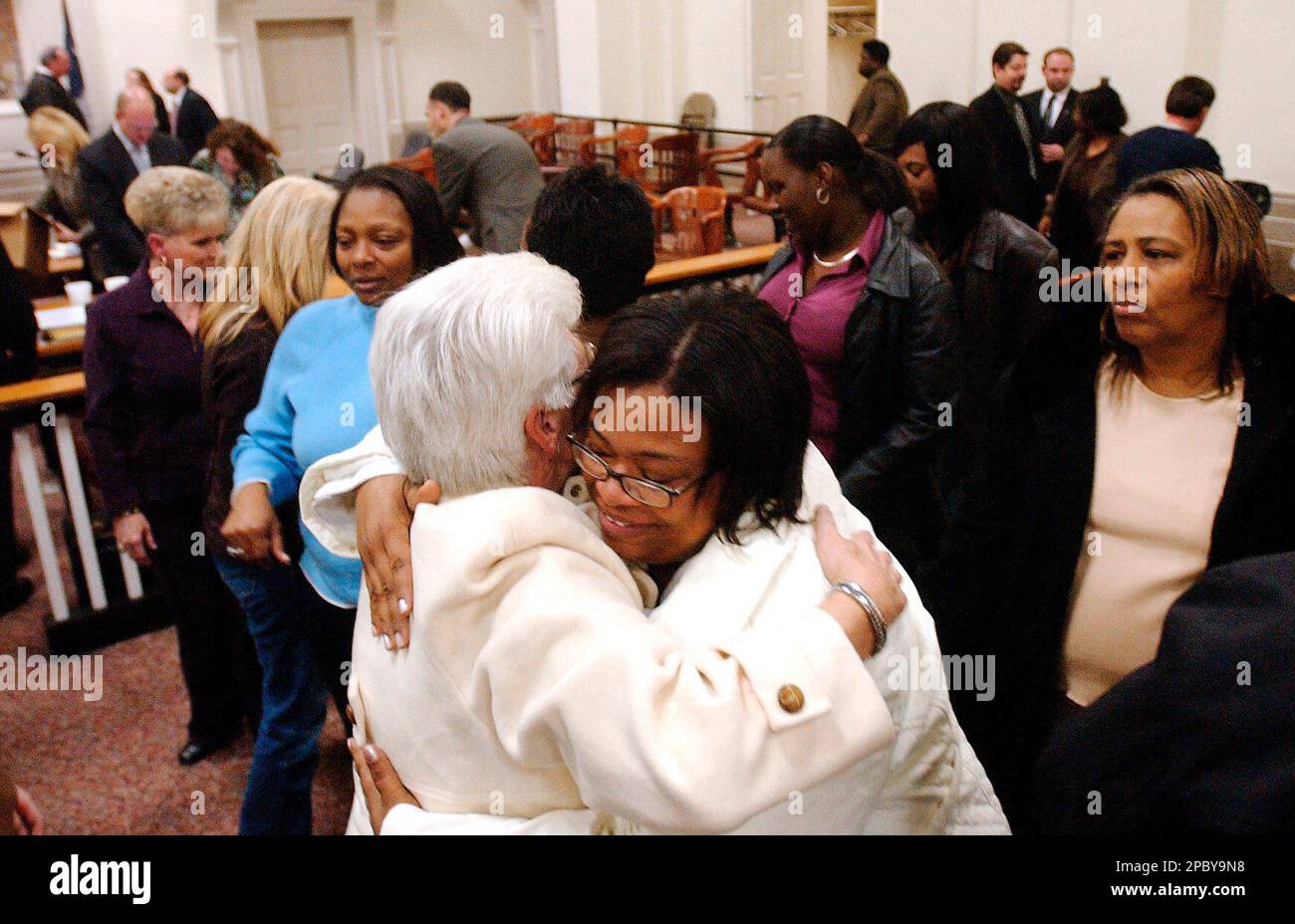 Myrtle Wilson, left center, sister-in-law of State Constable Donnie ...