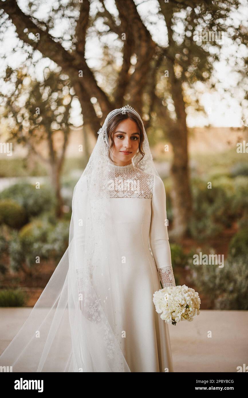 Amman, Jordan. 12th Feb, 2023. The bride, Princess Iman bint Abdullah ...