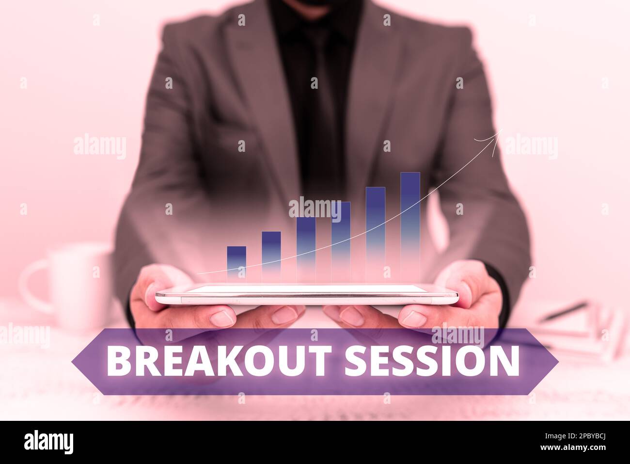 Text caption presenting Breakout Session. Word Written on workshop ...