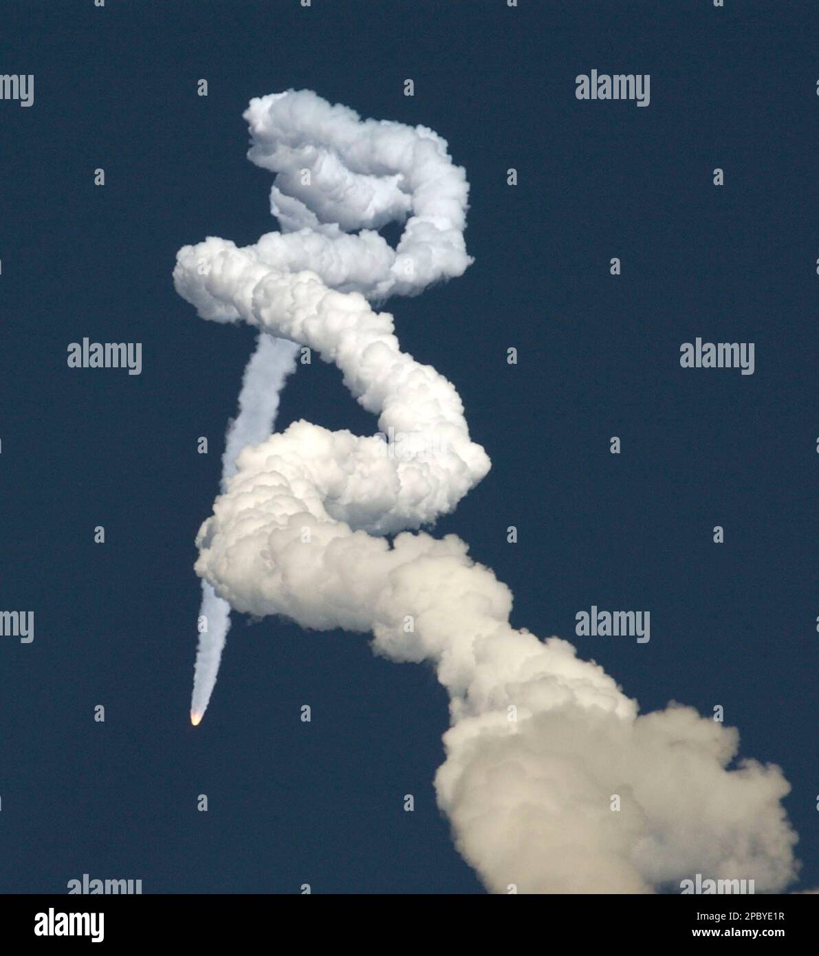 A Delta II rocket heads for orbit after lifting off from the Cape ...