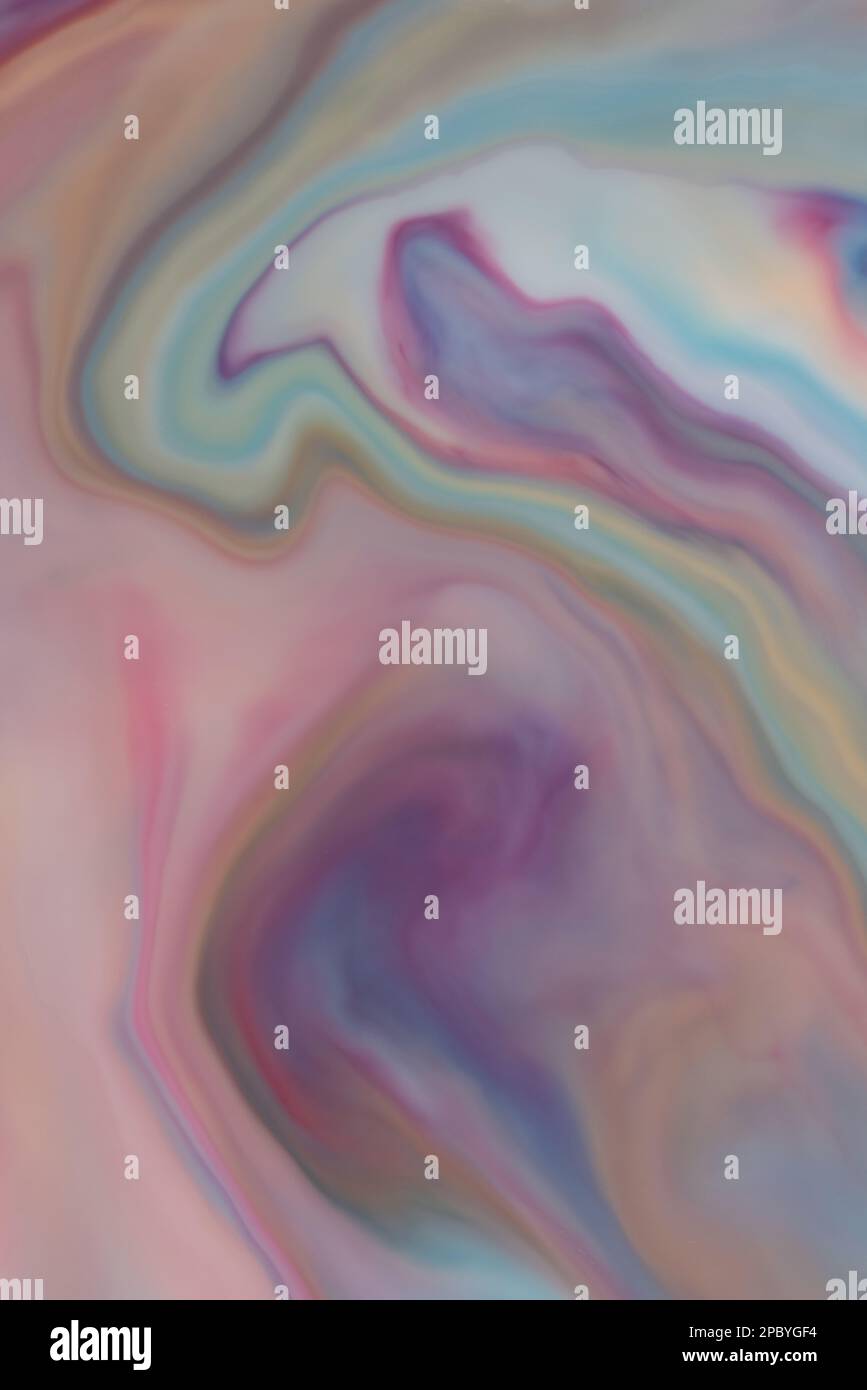 Abstract flow of liquid paints in mix Stock Photo - Alamy