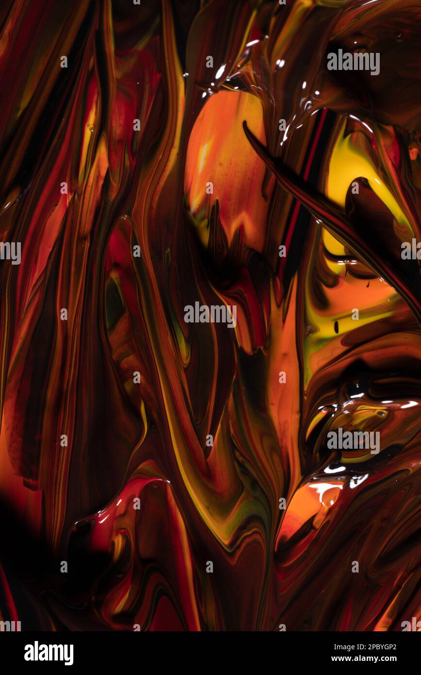 Mix of thick fresh paint Stock Photo - Alamy