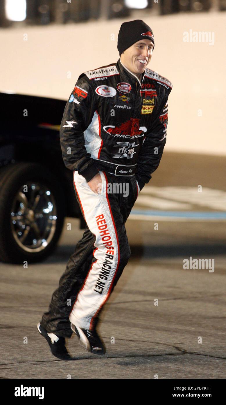 Aaron Fike, who qualified in second place, keeps his hands in his ...