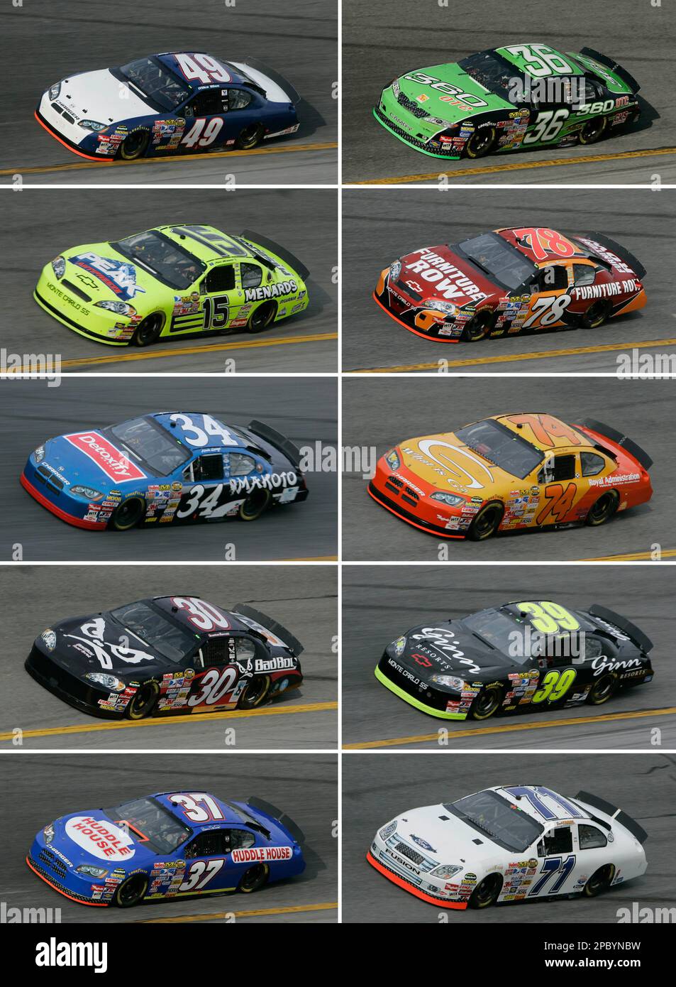 Drivers who took part in pole qualifying for the NASCAR Daytona 500 ...
