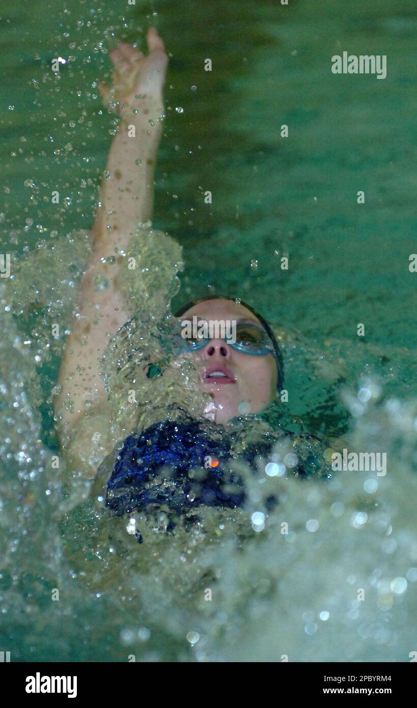 Ralston Valley High School's Katie Johnson glides through the water ...