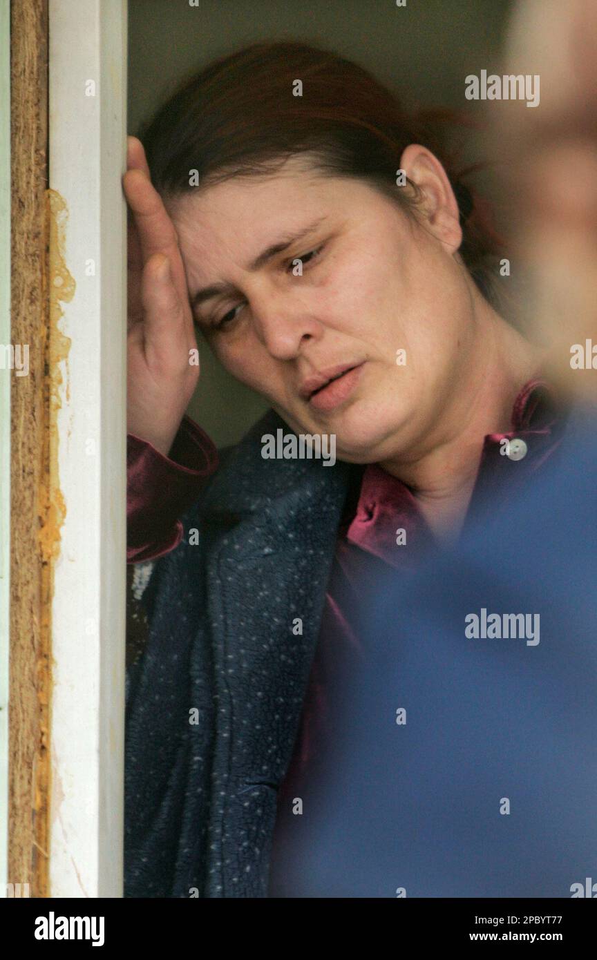 Sabira Talovic, mother of 18-year-old Sulejman, reacts as her husband ...