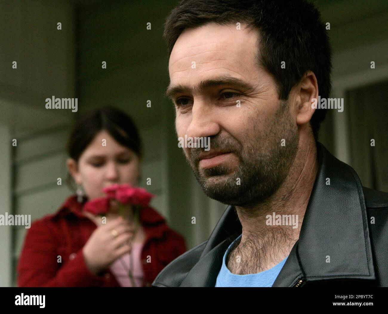 Suljo Talovic, father of 18-year-old Sulejman, with daughter Fatima, 11 ...