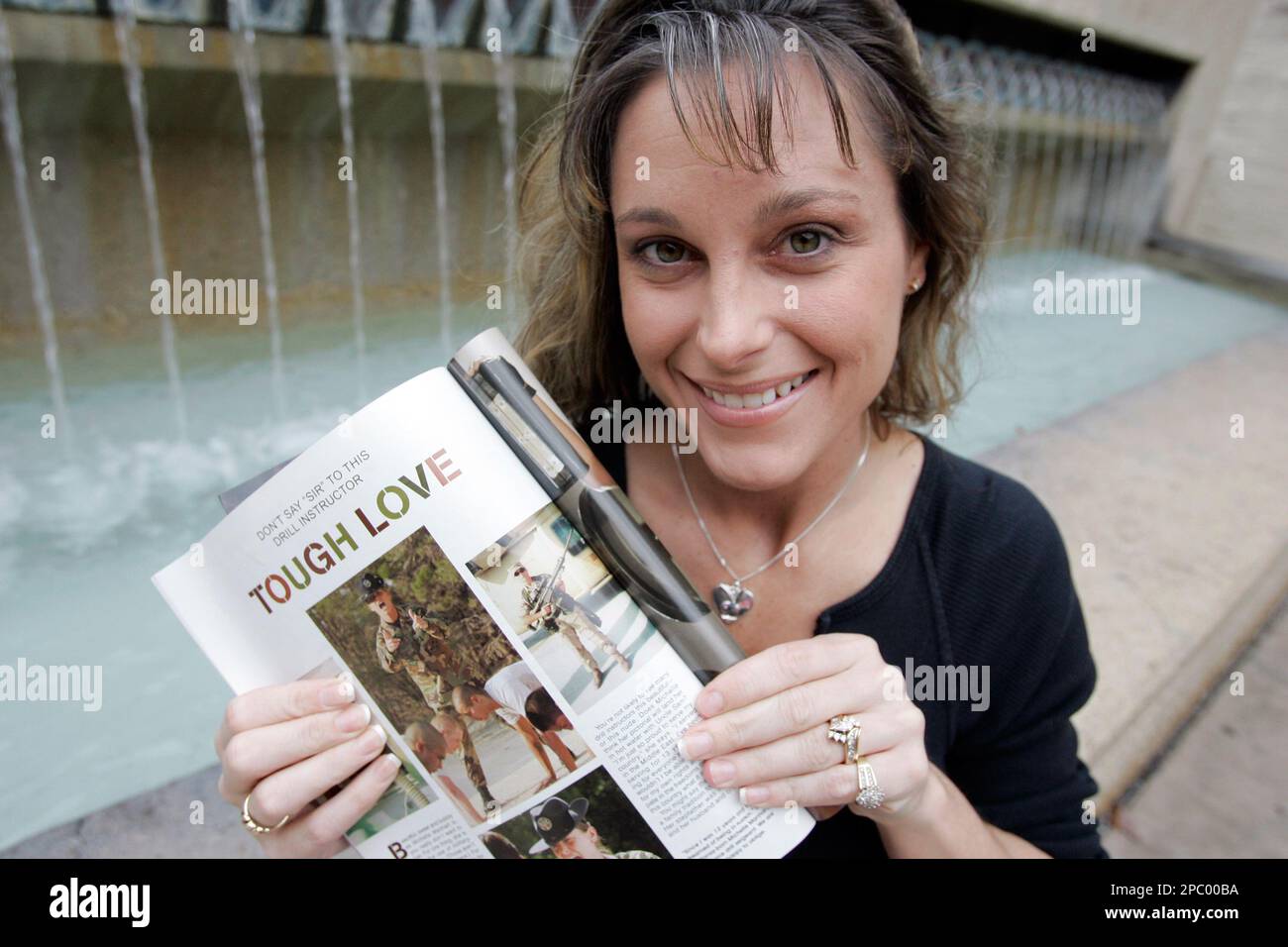 Former U.S. Air Force Staff Sgt. Michelle Manhart poses with the ...