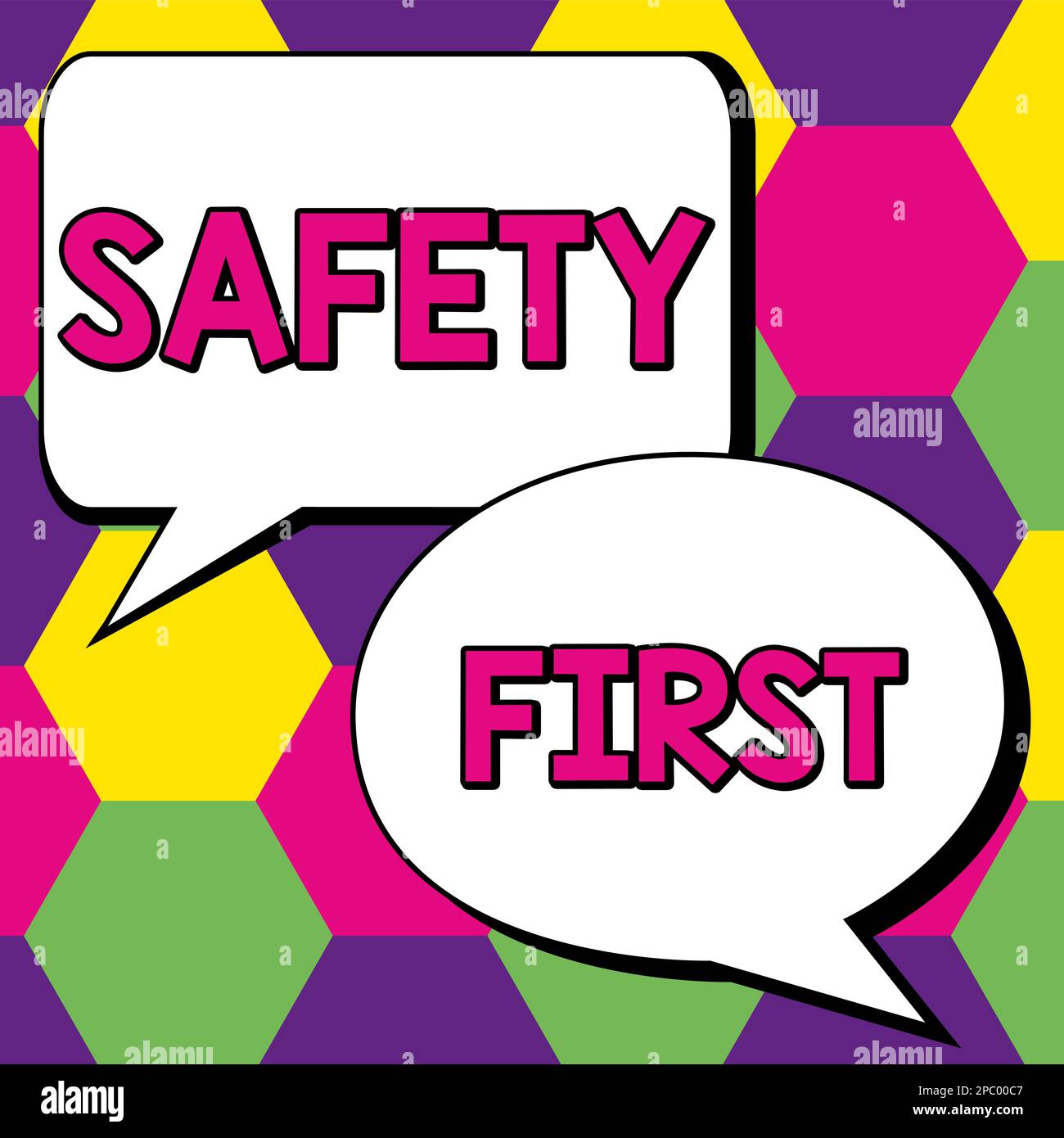 Conceptual display Safety First. Word Written on Avoid any unnecessary ...