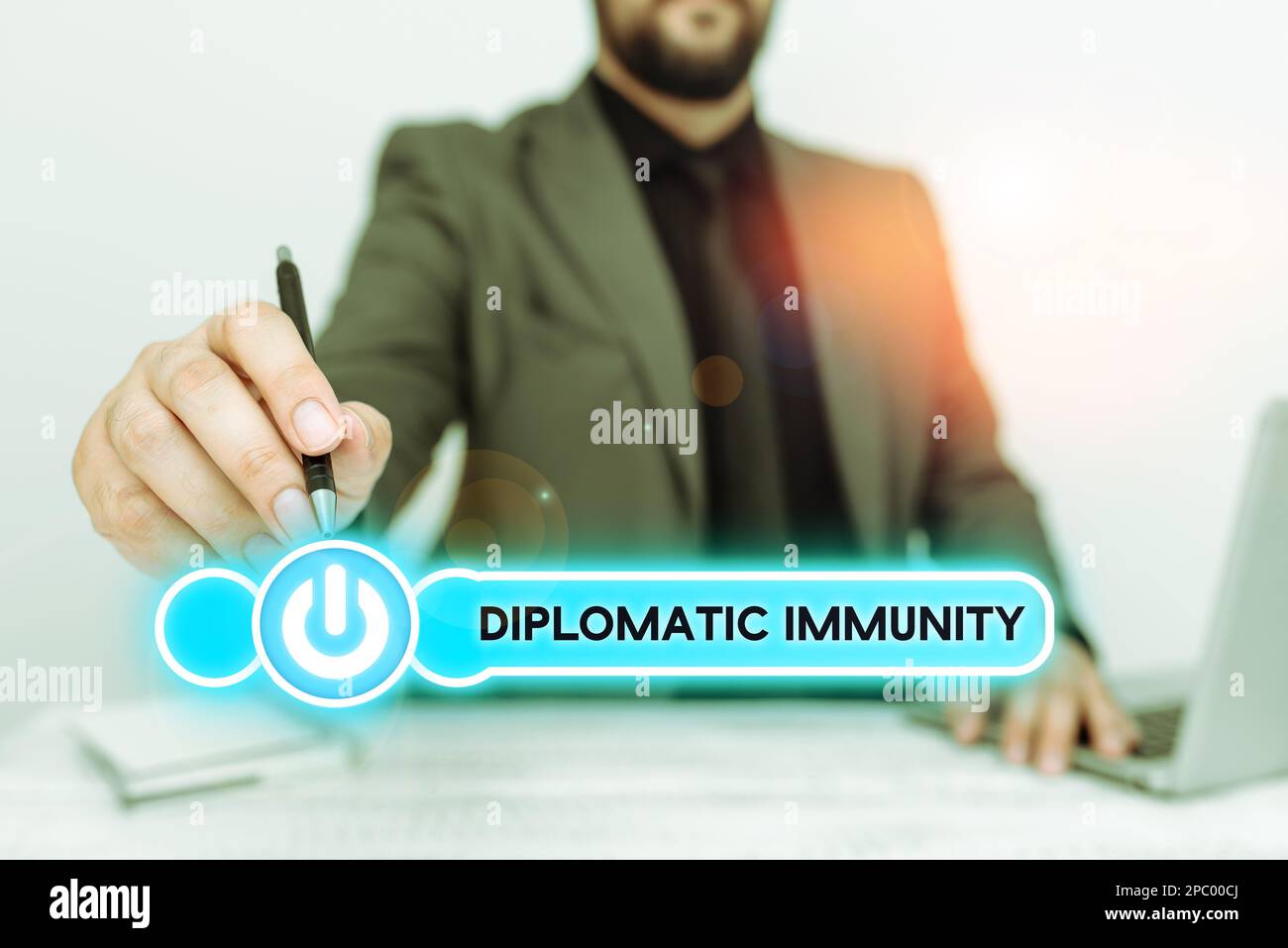 Inspiration showing sign Diplomatic Immunity. Conceptual photo law that ...