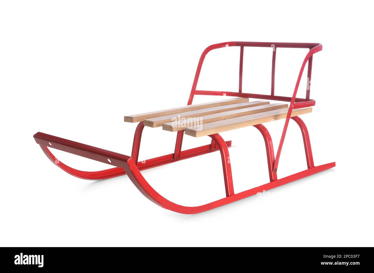 Simple wooden sleigh Cut Out Stock Images & Pictures - Alamy