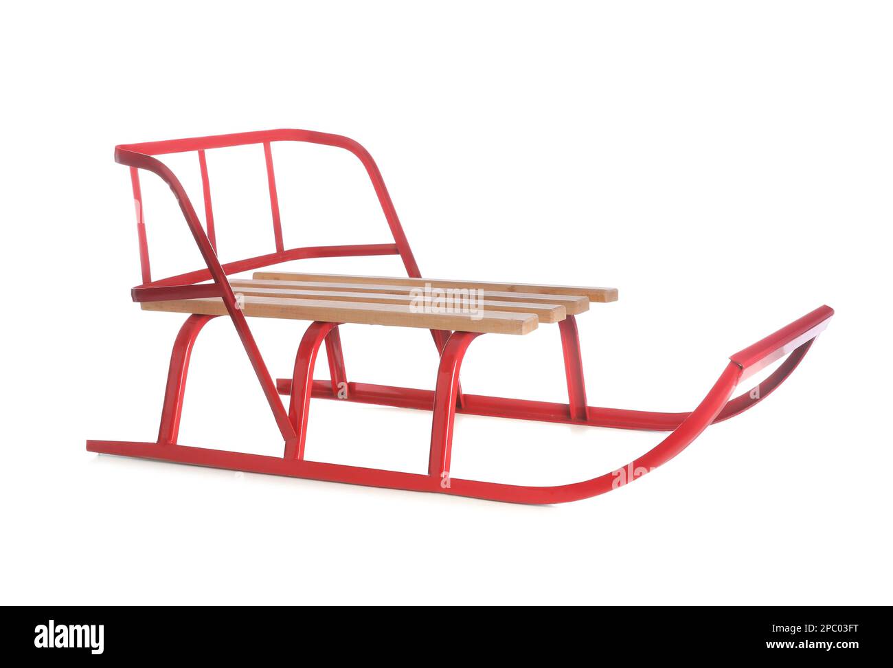 Simple wooden sleigh Cut Out Stock Images & Pictures - Alamy