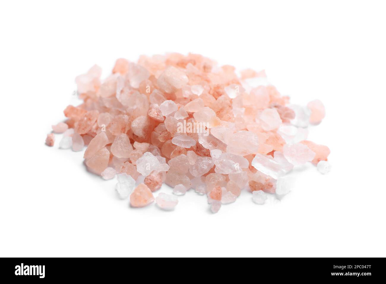 Pink himalayan salt on white hi-res stock photography and images - Alamy