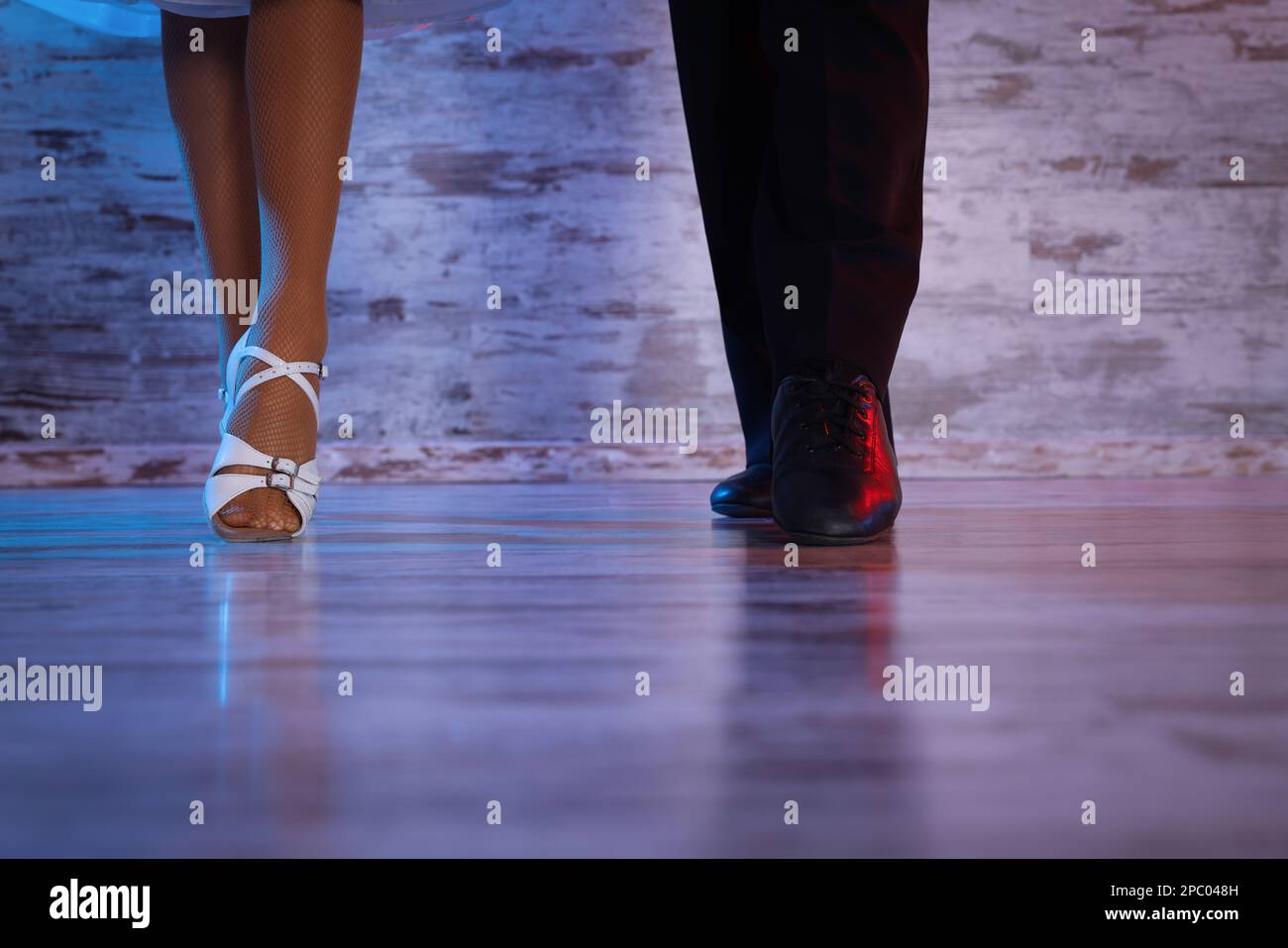 Couple of kids dancing together in studio, closeup Stock Photo - Alamy