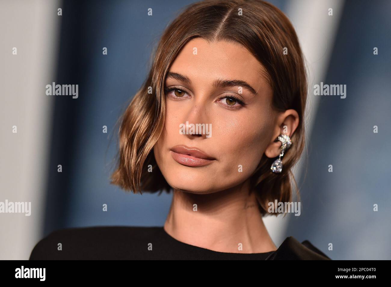 Los Angeles, USA. 13th Mar, 2023. Hailey Bieber arriving to the Vanity ...