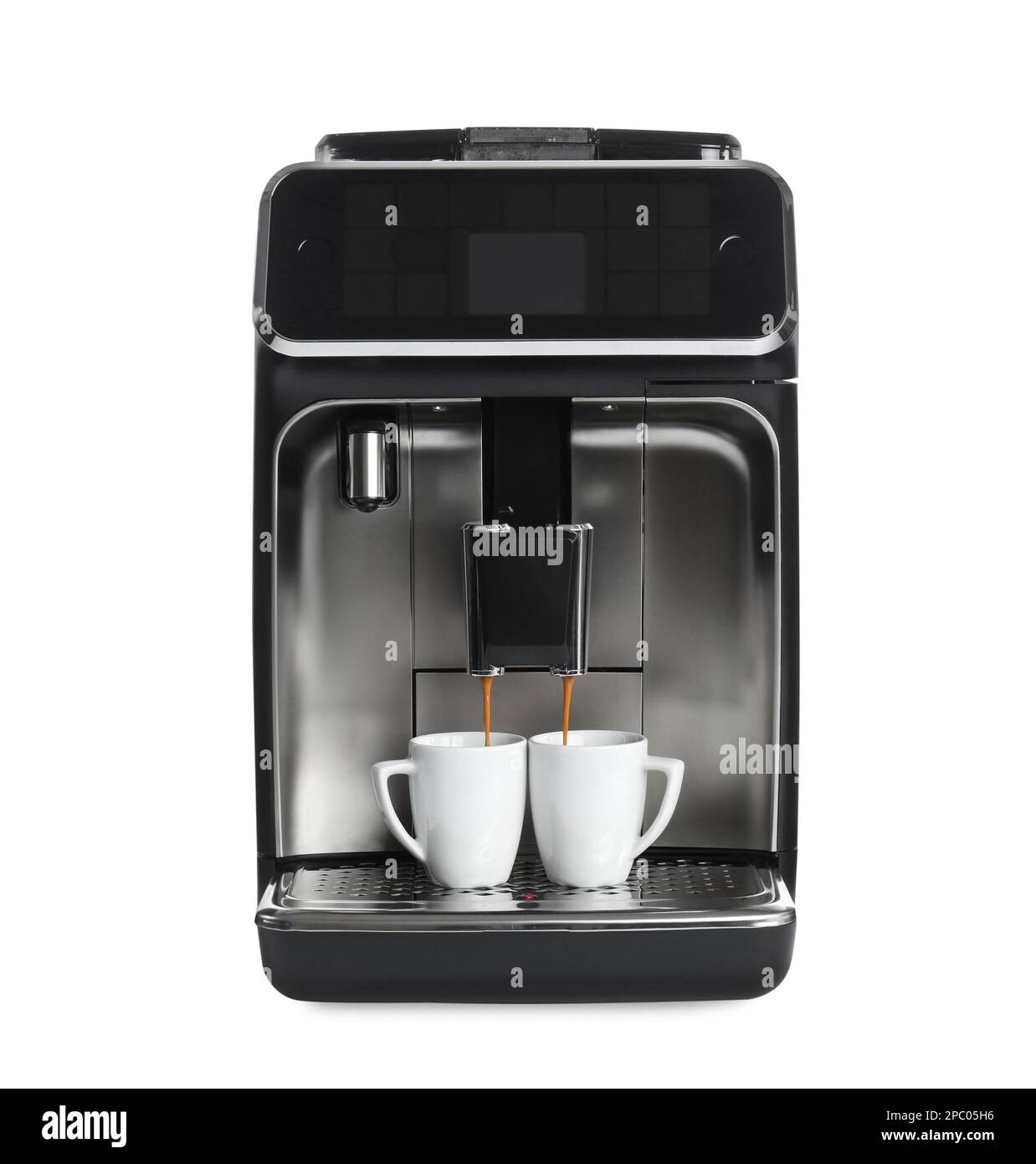 Making an americano Cut Out Stock Images & Pictures - Alamy