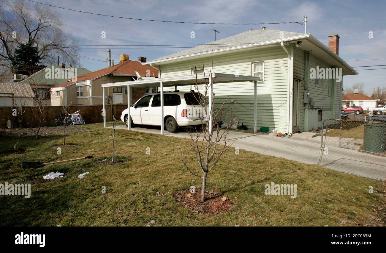 A car sits outside the home of Sulejmen Talovic on Tuesday, Feb. 13 ...