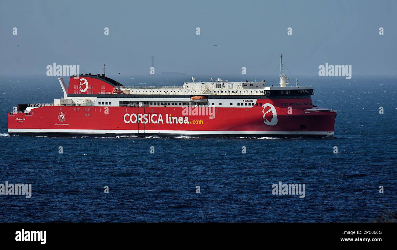 Marseille, France. 11th Mar, 2023. The liner A. Galeotta arrives at the ...