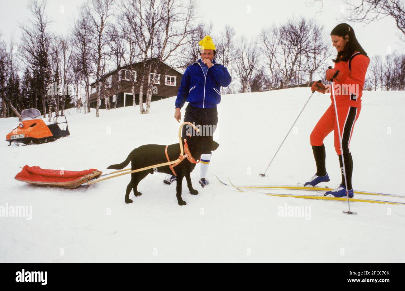 SWEDISH ROYAL COUPLE at Storlien and their sport cabin for winter ...