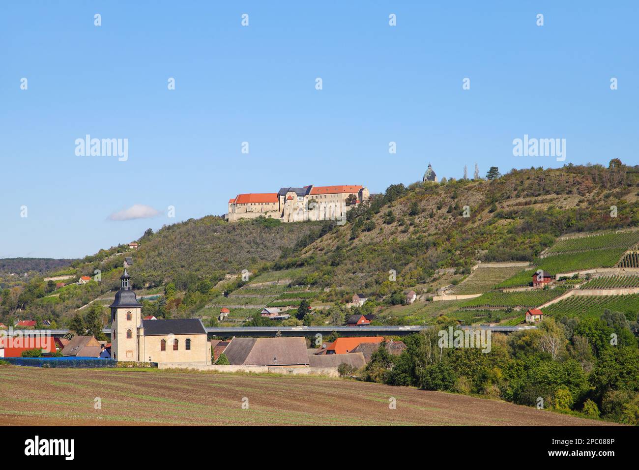 Neuenburg Castle in Freyburg on Unstrut river , Saxony-Anhalt, Germany ...