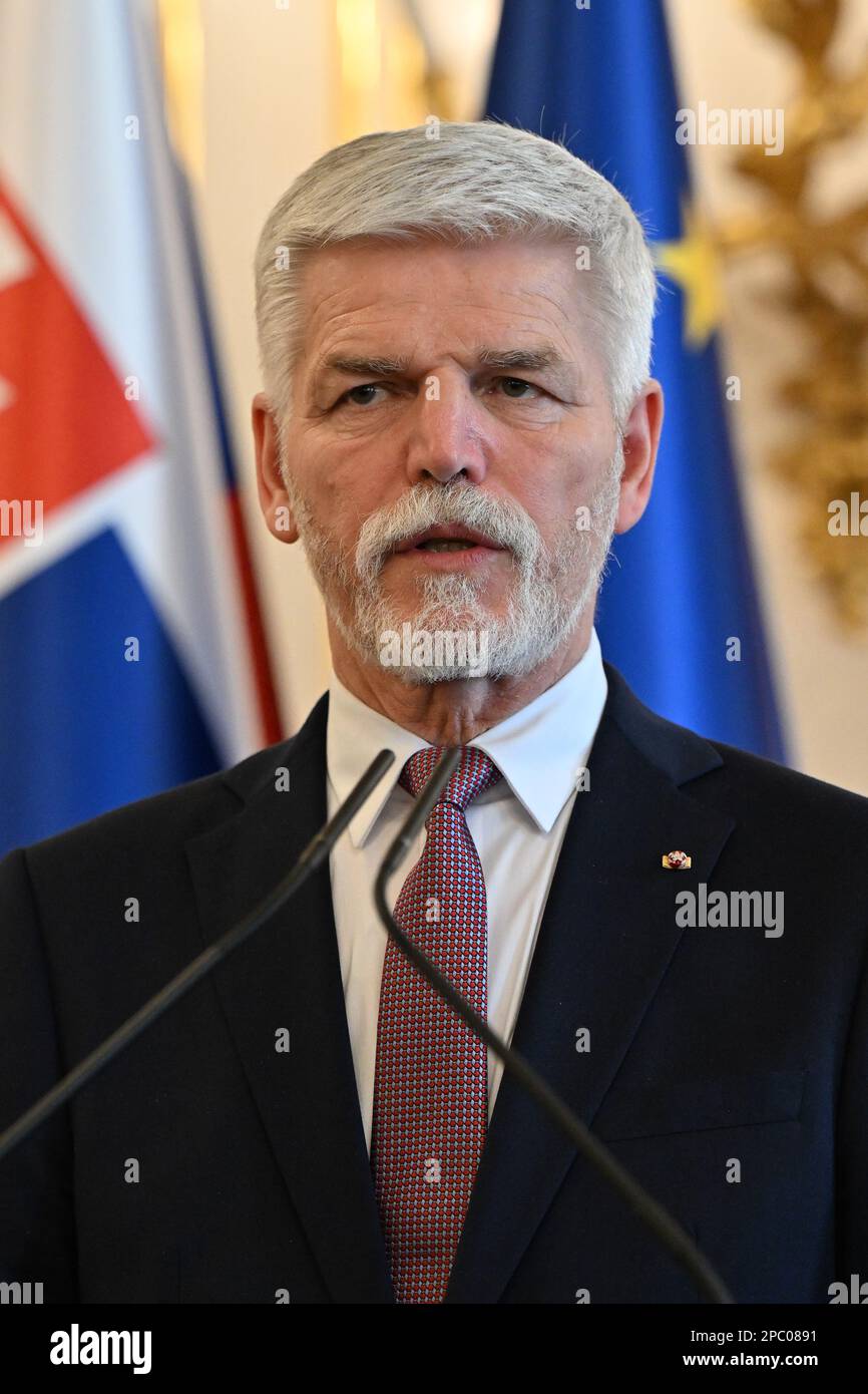 Bratislava, Slovakia. 13th Mar, 2023. Czech President Petr Pavel ...