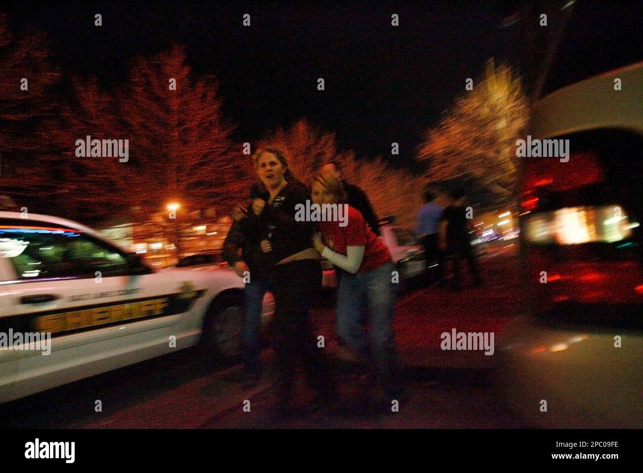 Patrons leave a restaurant patio at the Trolley Square Mall after a ...