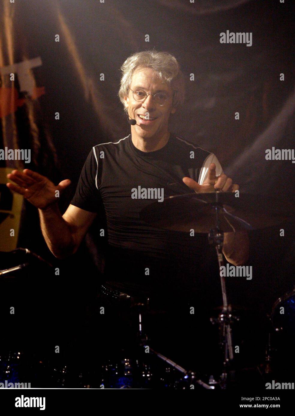 Drummer Stewart Copeland of The Police performs during an open ...