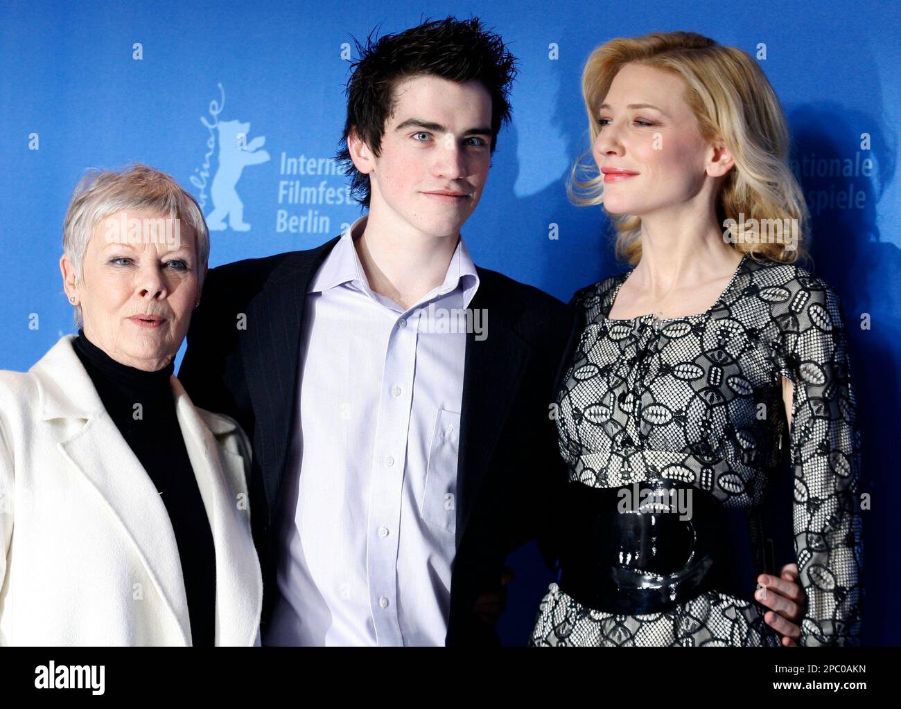 British actors Judi Dench and Andrew Simpson and Australian actress ...