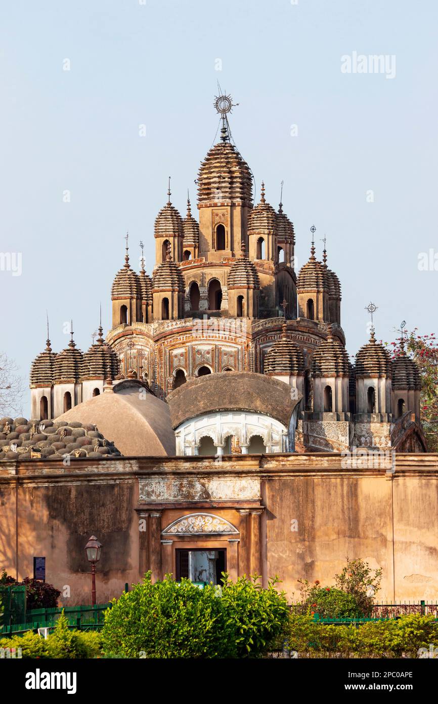 Domes of Lalji Temple, the oldest temple among the group of terracotta ...
