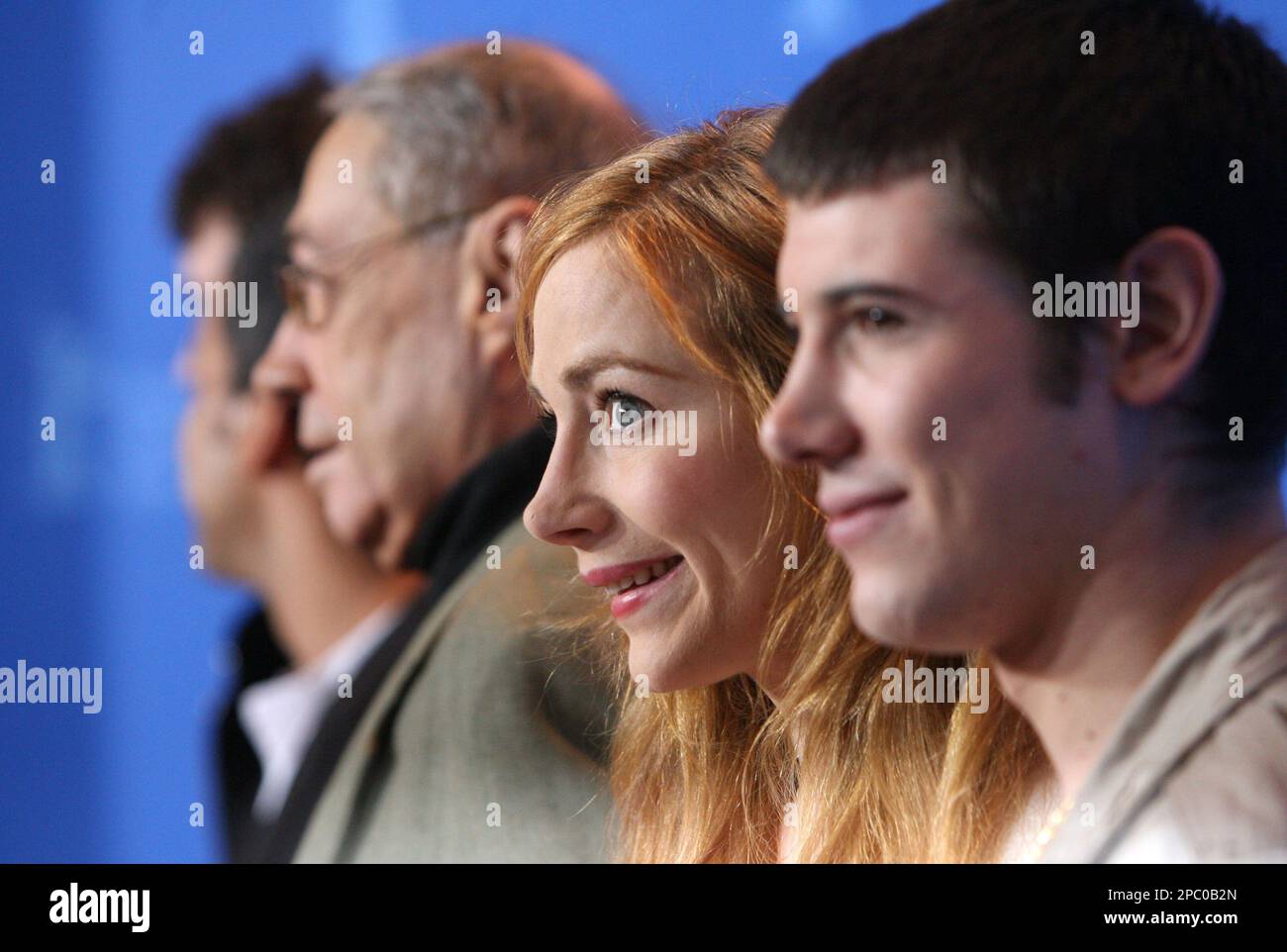French actors Johan Libereau and Julie Depardieu and director Andre ...