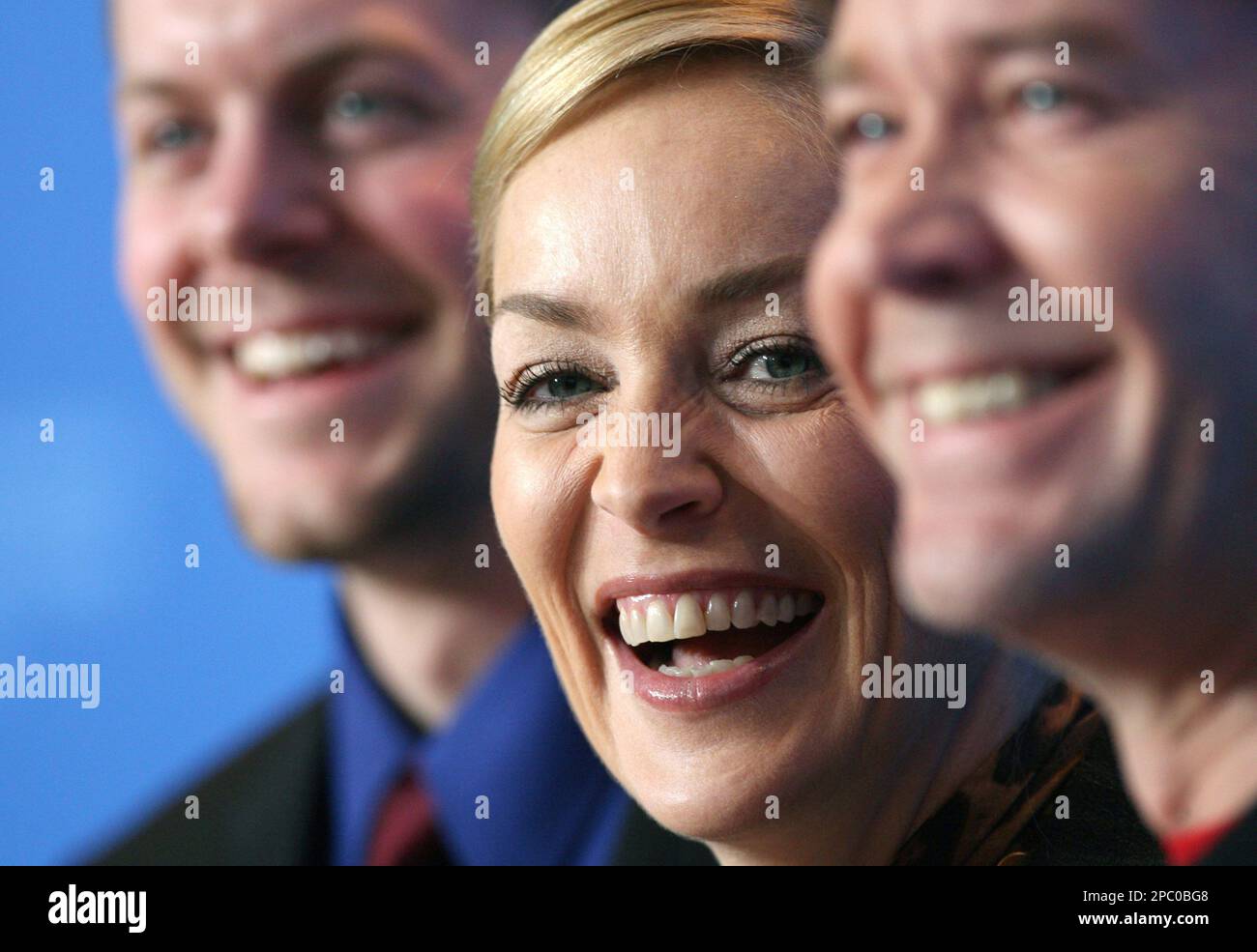 U.S. director Ryan Eslinger along with actors Sharon Stone and Timothy ...