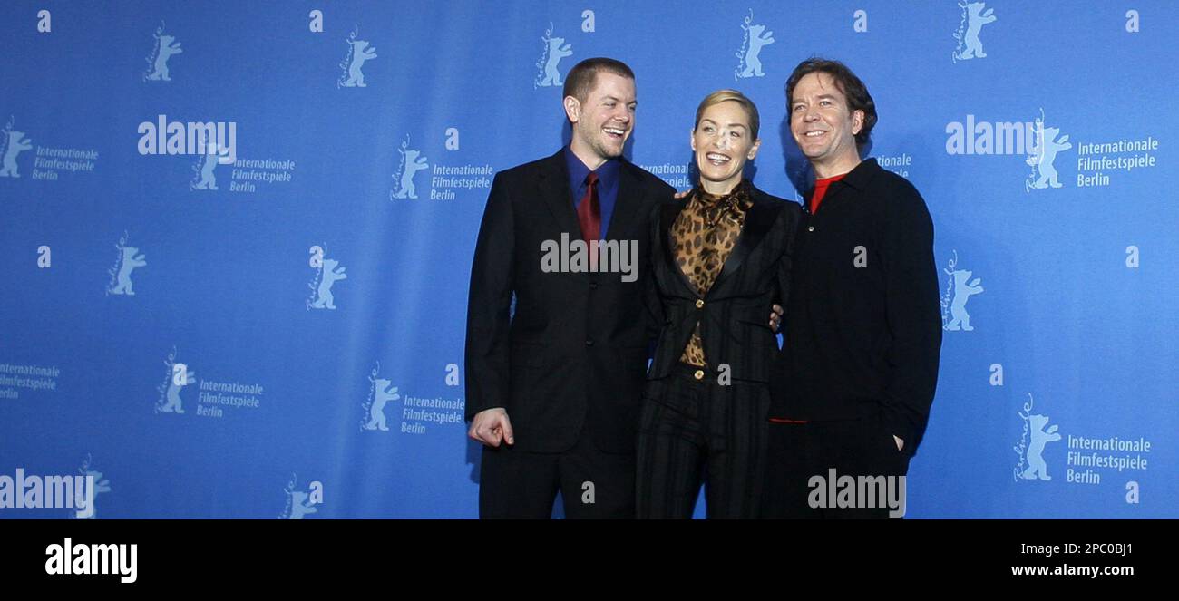 U.S. director Ryan Eslinger and actors Sharon Stone and Timothy Hutton ...